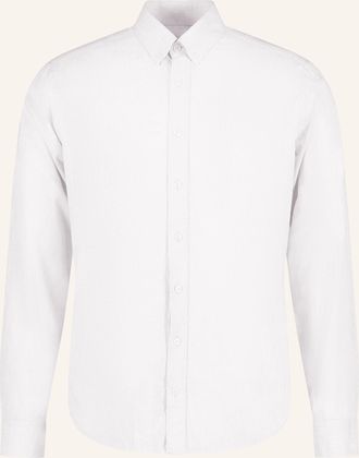 Roy Robson Roy Robson Hemd Slim Fit Mit Leinen weiss