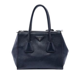 Prada Pre-owned Twin Pocket Satchel - - Pre-owned - Damen - Blau - ONE SIZE
