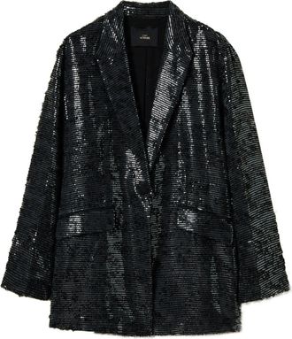 Twin-Set Sakko mit Pailletten - Schwarz