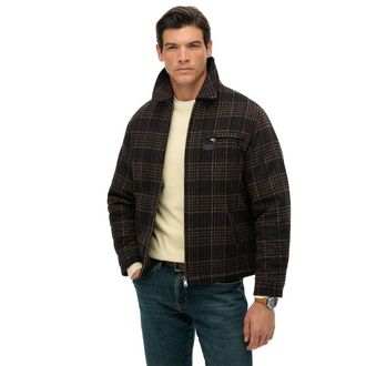 Superdry Wool Blend Check Ranch Jacket L