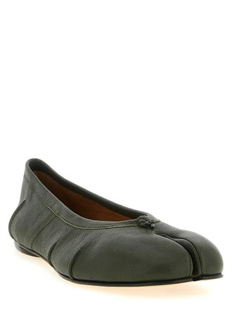 Maison Margiela Womens Bicolor Lambskin Ballet Flats