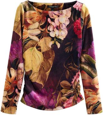 Next Langarmbluse Langärmeliges Samtoberteil (1-tlg)