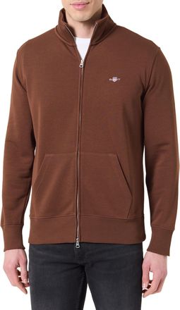 GANT Herren REG Shield Full Zip Sweat Sweatshirt, Mahogany Brown, XL