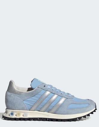 adidas Originals baskets LA en bleu b&eacute;b&eacute; et argent&eacute;