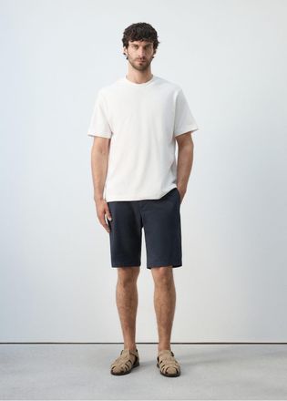 Mango T-shirt 100 % coton regular-fit blanc - Homme - XXL - MANGO MAN