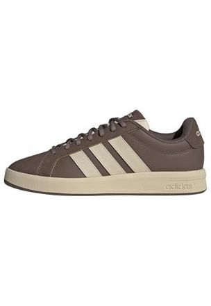 adidas Homme Grand Court Base 3.0 Shoes, Earth strata/Crystal Linen/GUM5, 47 1/3 EU