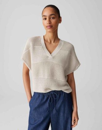 OPUS Strickpullover PEKINA aus nachhaltiger Baumwolle