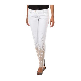 Met Pantalon Droit - Femme - Jeans - Blanc - Taille: W23