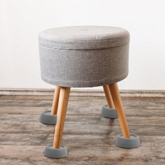 Artibetter 4 St&uuml;ck Antivibrationspads M&ouml;belgleiter aus TPR Gummi rutschfeste M&ouml;belf&uuml;&szlig;e f&uuml;r Waschmaschine Trockner K&uuml;hlschrank M&ouml;belh&ouml;he Erh&ouml;hung Graue Gummipads 