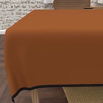 Soleil d'Ocre Boheme Nappe Rectangle Anti-tâches en Microfibre lavée 160x270 cm Terra