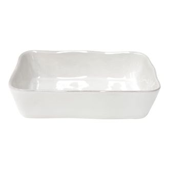 Costa Nova 221130143 Lisa Porzellan Backform, Wei&szlig;, 300mm L&auml;nge, 223mm Breite, 74mm H&ouml;he