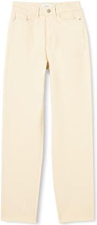 Vila Vila Vikelly Jaf Hw Droit Jean, Ecru, W36 Femme