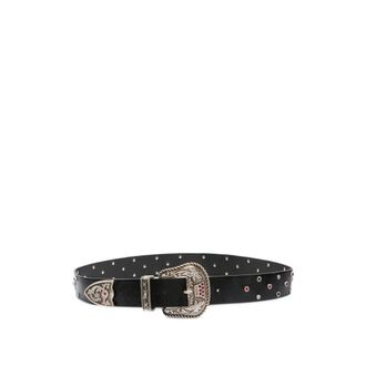 Pinko Pinko, unisex, Accessoires, Noir, Taille: L Ceinture &agrave; boucle ornement&eacute;e
