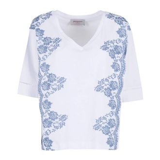 Ermanno Scervino Femme, Tops, Blanc, Taille: 38 FR T-Shirt