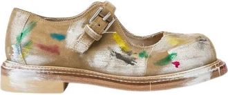Moschino Femme, Chaussures, Multicolore, Taille: 36 EU Olivia Suede Mary Jane