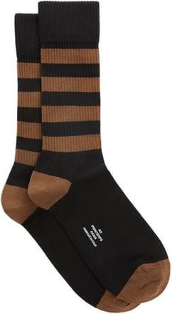 Au Printemps Paris Chaussettes hautes rugby en coton mélangé