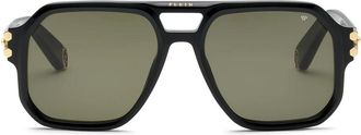Philipp Plein Homme, Accessoires, Noir, Taille: ONE Size Icon Lunettes de soleil