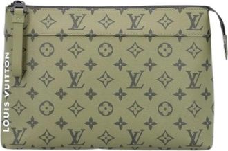 Louis Vuitton Pochette Voyage Souple Pre-owned - Femme - Pre-owned - Vert - Taille: ONE Size