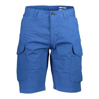 North Sails Homme, Shorts, Bleu, Taille: W32 Short Bermuda Bleu Coupe Classique Coton
