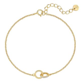Glanzst&uuml;cke M&uuml;nchen Armband - Sterling Silber Armband - Gr. ONESIZE - in Gold - f&uuml;r Damen