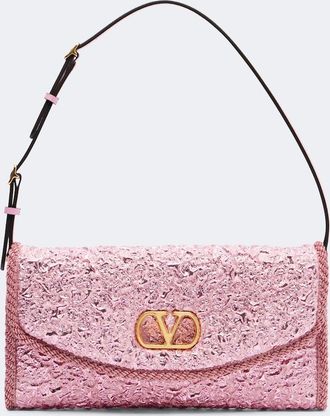 Valentino Garavani Schultertasche DeVain Small aus Cloqu&eacute;