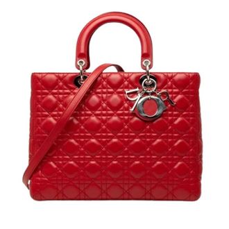 Dior Pre-owned Lady Dior Handtasche - - Pre-owned - Damen - Rot - ONE SIZE