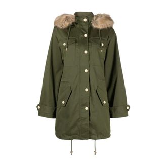 Michael Kors Abnehmbare Kunstfelljacke - - Coats - Damen - Gr&uuml;n - XS
