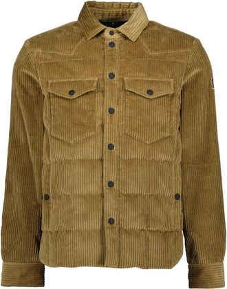Moncler Homme, Vestes, Brun, Taille: M Doudoune-chemise Gelt