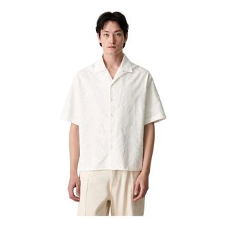 Kenzo Chemise Hawa&iuml;enne Manches Courtes Tigre - Homme - Chemises - Beige - Taille: L