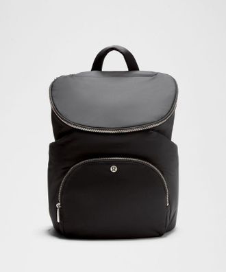 lululemon New Parent Rucksack 17 L - Gr&ouml;&szlig;e 17 l in Black/Graphite Grey/Silver