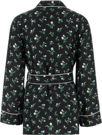 Dolce & Gabbana Rosmughbcofnero Exterior: Silk Camicie Shirt