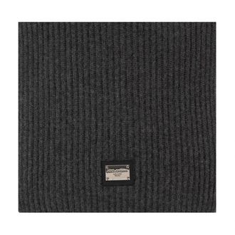 Dolce & Gabbana Schal mit Logo-Detail - - Accessories - Herren - Grau - ONE SIZE