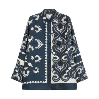 Max Mara Damen, Blusen & Hemden, Blau, LGr&ouml;&szlig;e