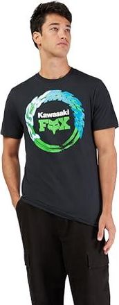 Fox T-shirt à manches courtes Kawasaki pour homme, noir, Taille M