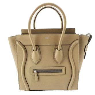Celine Pre-owned Cuir sacs-main - Femme - Pre-owned - Beige - Taille: ONE Size