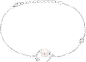Cleor Bracelet en argent 925/1000 et zircon