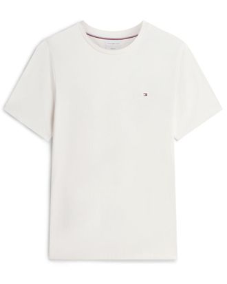 Tommy Hilfiger Softes T-Shirt mit kleiner Logo-Stickerei, Regular Fit in