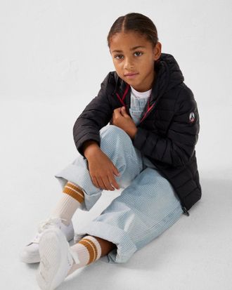 Jott Doudoune l&eacute;g&egrave;re &agrave; capuche enfant Noir Carla - Taille 10/12A