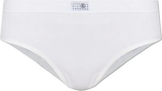 Maison Margiela Femme, Sous-v&ecirc;tements, Blanc, Taille: 38/40 FR Cotton Briefs