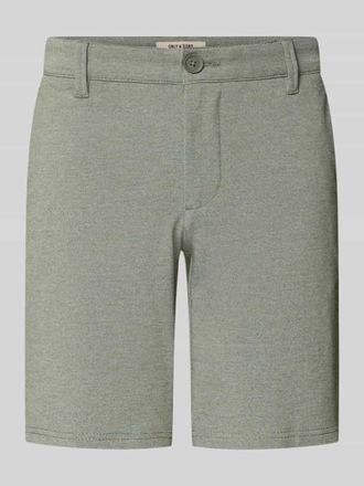 Only & Sons Regular Fit Chinoshorts aus Viskose-Mix Modell MARK