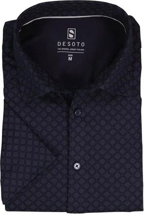 DeSoto Herren Hemden blau gemustert