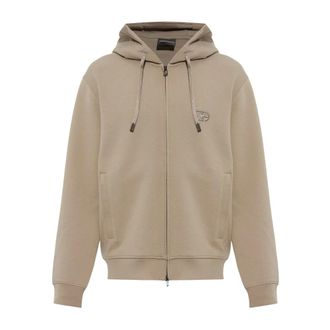 Emporio Armani Homme, Sweatshirts et sweats &agrave; capuche, Beige, Taille: L SweaT-shirt &agrave; capuche