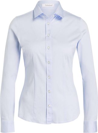 Soluzione - Camiceria Ticino Hemdbluse Aus Jersey blau
