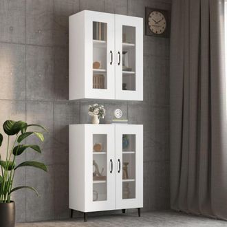 vidaXL H&auml;ngeschrank Wei&szlig; 69,5x34x90 cm - Vidaxl