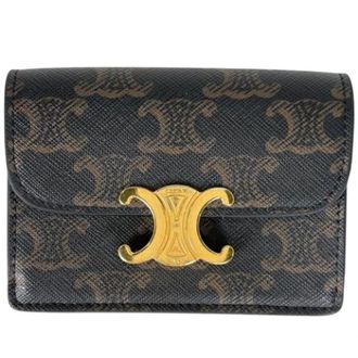 Celine Porte-cartes professionnel Pre-owned - Femme - Pre-owned - Brun - Taille: ONE Size