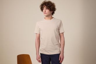 Bexley Enias - Tshirt homme beige clair