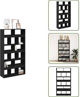 vidaXL Vidaxl - B&uuml;cherregal Schwarz 100x33x187,5 cm Holzwerkstoff - B&uuml;cherregal - B&uuml;cherregale - B&uuml;cherschrank - Regal