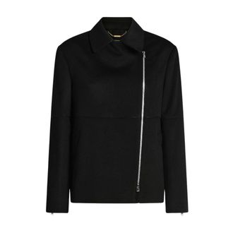 Kiton Femme, Vestes, Noir, Taille: 42 FR Manteau crois&eacute; sur mesure en cachemire pur
