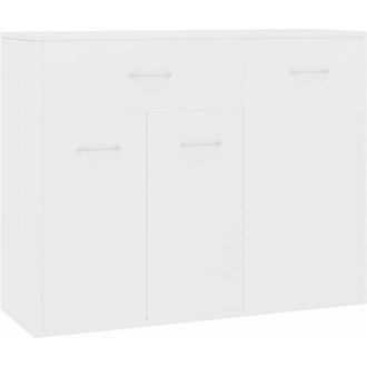 vidaXL Buffet Blanc 88x30x70 cm Bois dingénierie Vidaxl