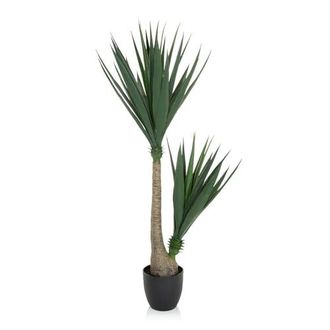 hjh OFFICE Plante Artificielle Yucca Palmier Hauteur 135 cm Vert Palmier Arbre Artificiel Grande Plante dintérieur Artificielle, 871007